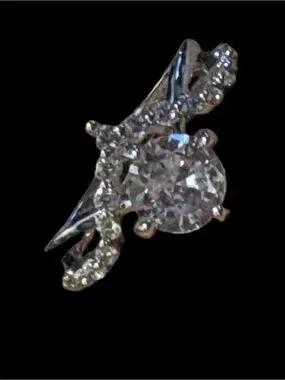 Source Unknown | Jewelry | 925 Sterling Silver Round Center Stone ...